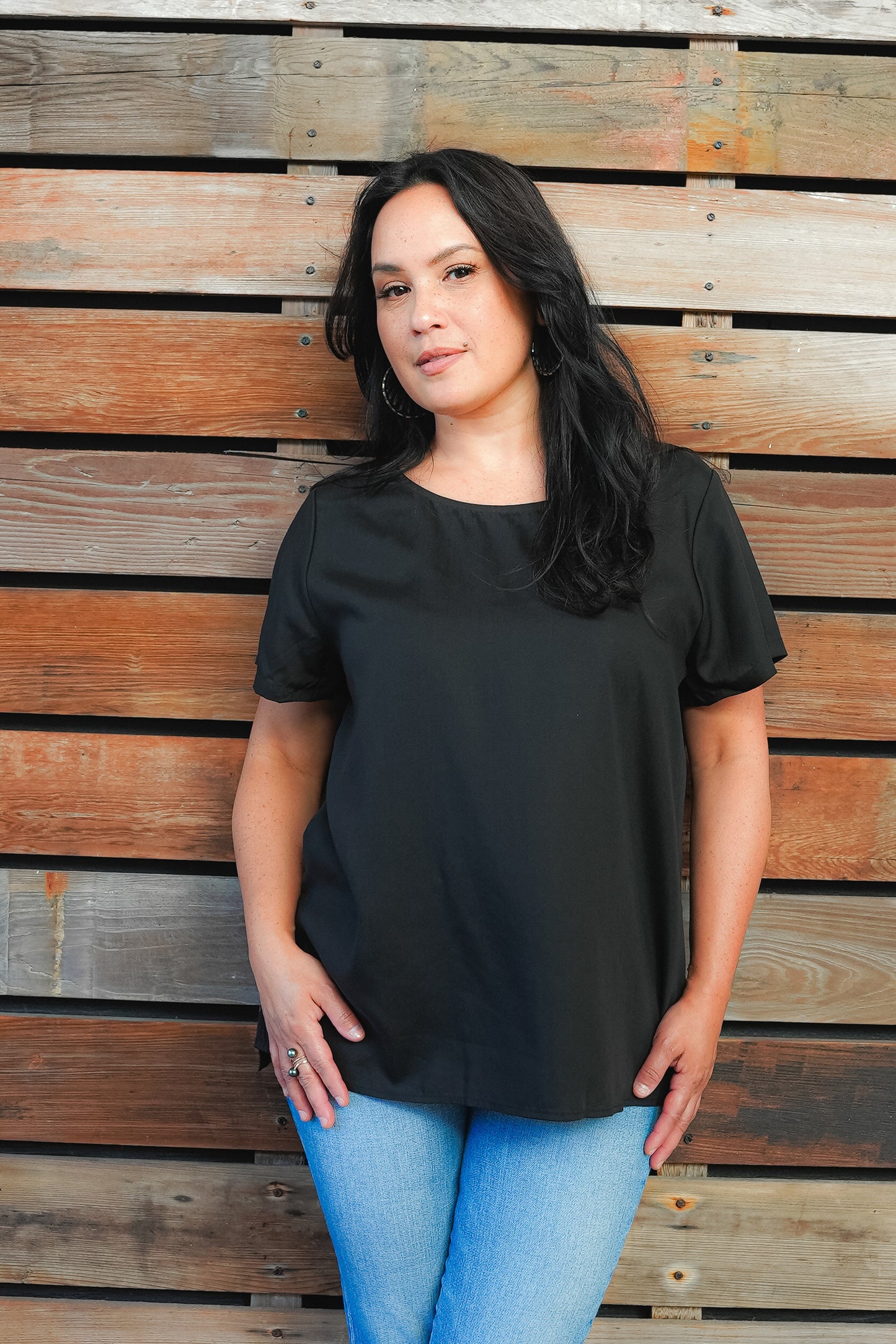 VAILOA SHORT SLEEVE BLOUSY TOP TT166 – Tanoa Hawaii